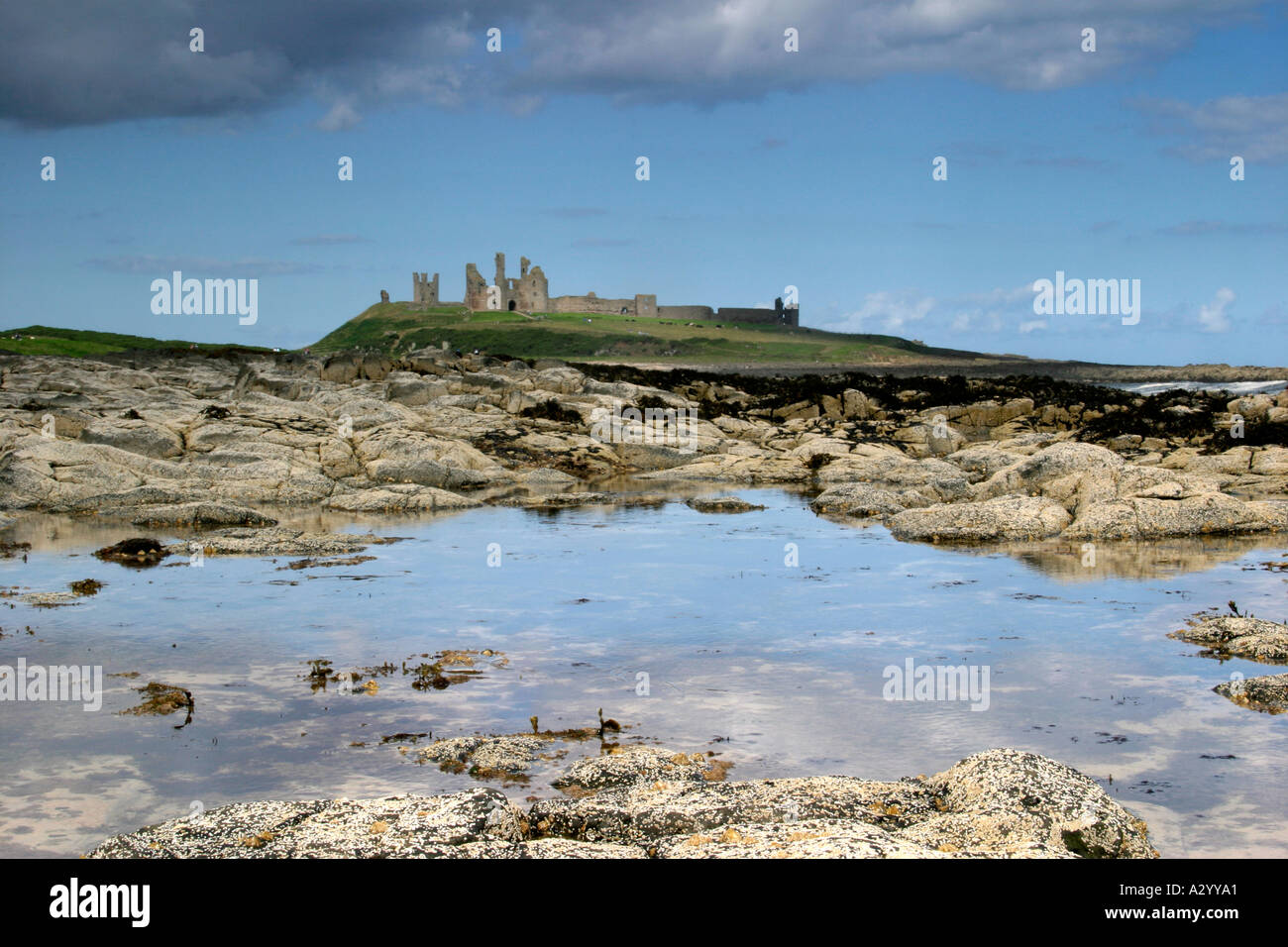 Dunstanburgh Castle Craster Northumberland Aug 2004 Stock Photo - Alamy