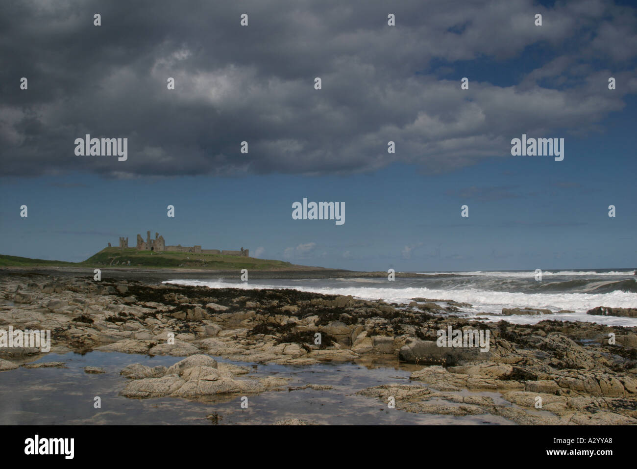Dunstanburgh Castle Craster Northumberland Aug 2004 Stock Photo - Alamy