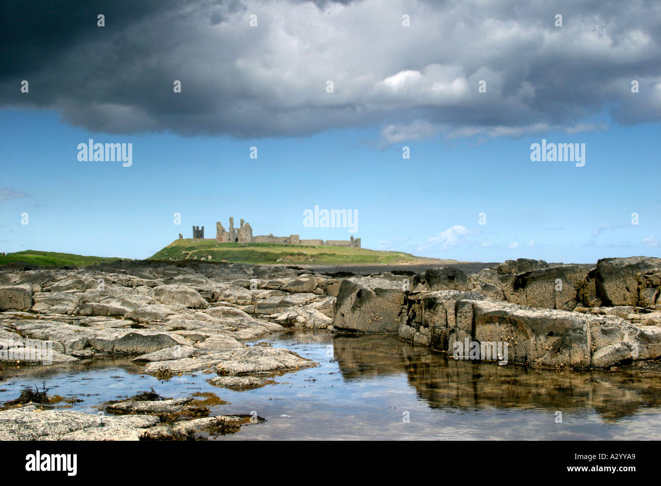 Dunstanburgh Castle Craster Northumberland Aug 2004 Stock Photo - Alamy