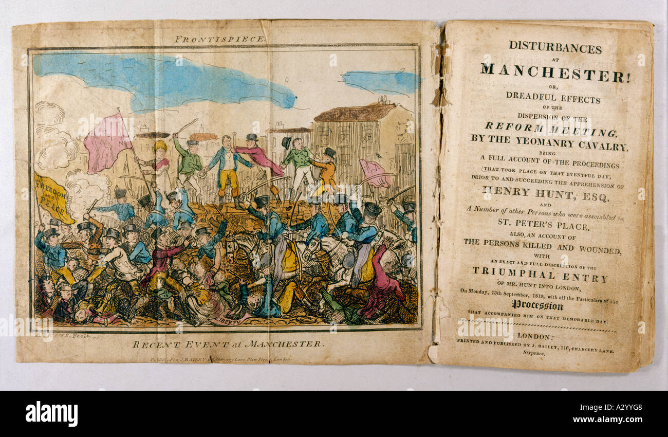 1819 peterloo massacre hi-res stock photography and images - Alamy