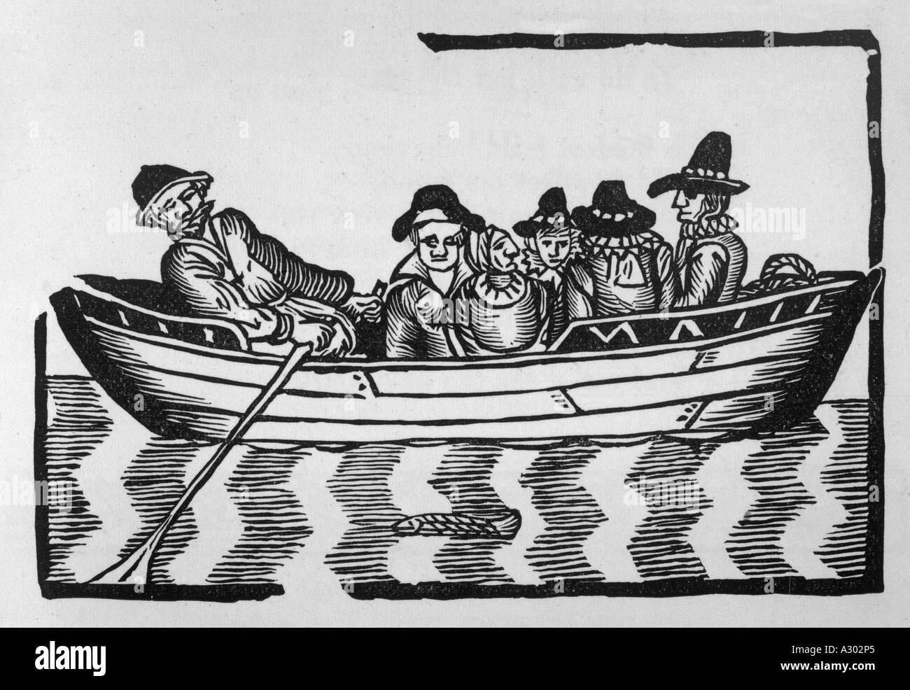 Thames Ferryman 1680 Stock Photo - Alamy