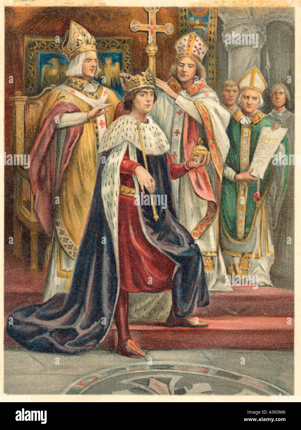 Edward I Crowned Stock Photo - Alamy