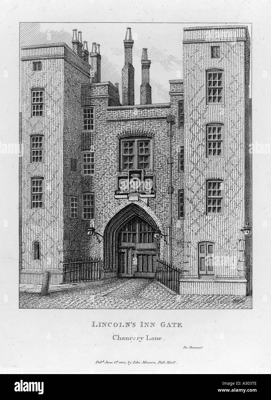 Lincolns Inn Gate Stock Photo - Alamy