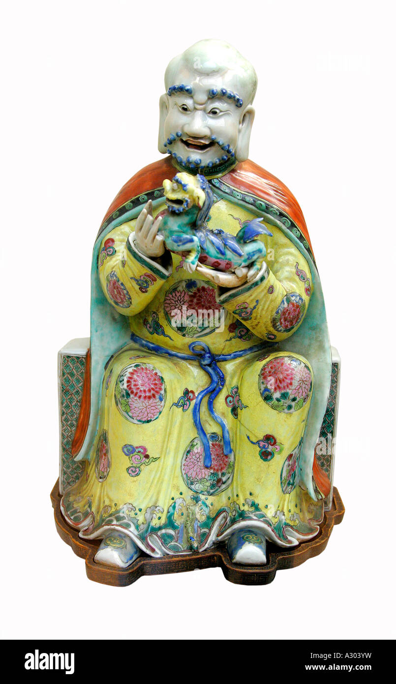 Japanese porcelain Japan figure antique ceramic kimono wise man bald ...