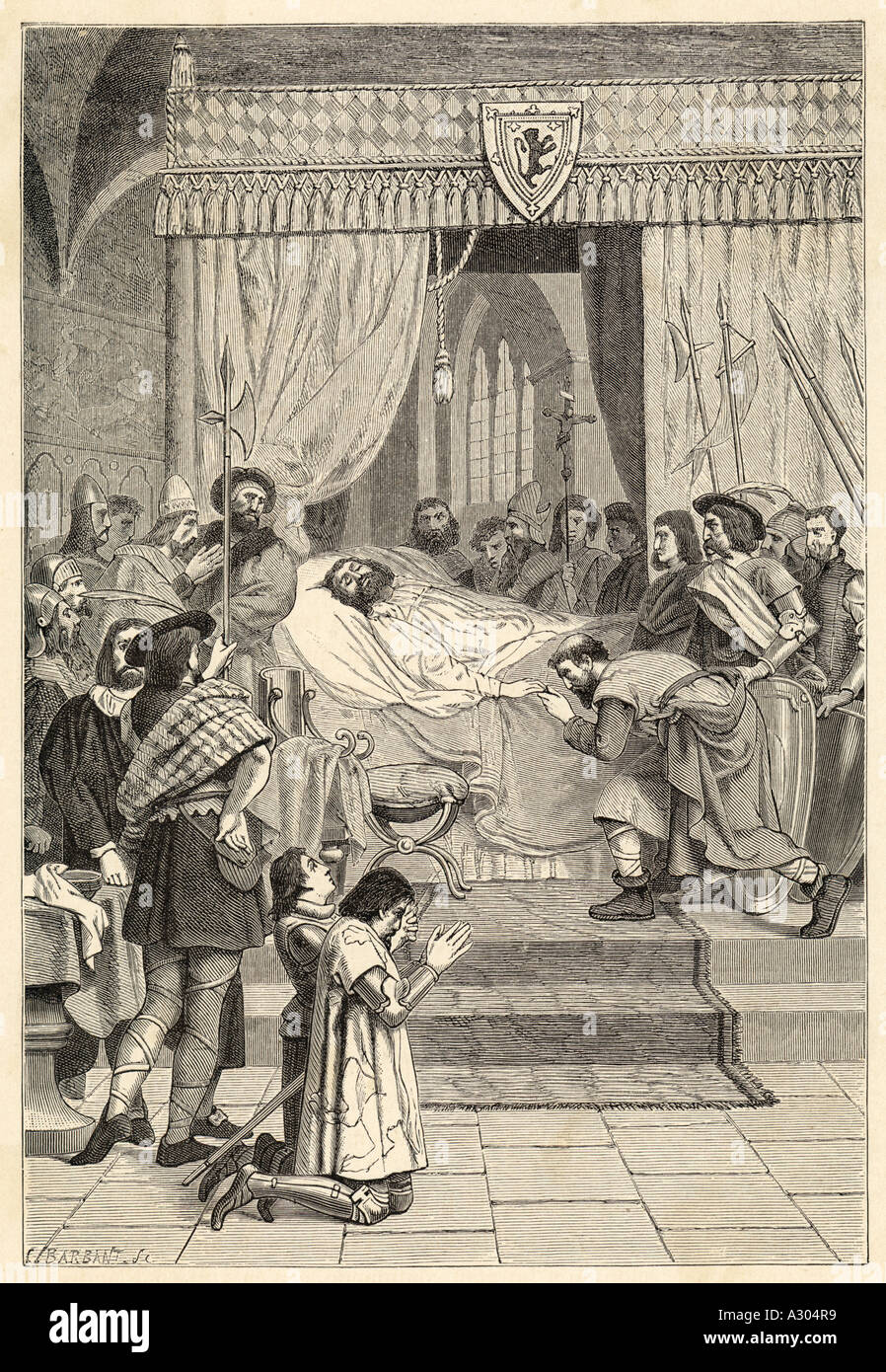 Death Of Robert Bruce Stock Photo - Alamy