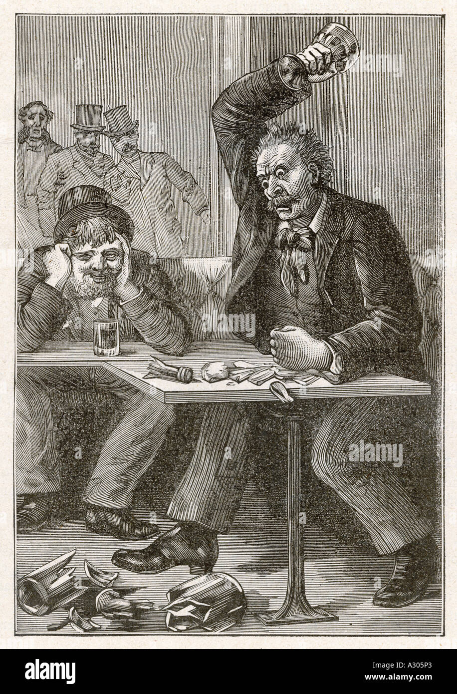 A Violent Drunk Stock Photo - Alamy