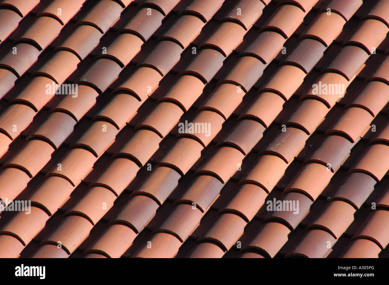 Red Adobe Tile Roof Stock Photo - Alamy