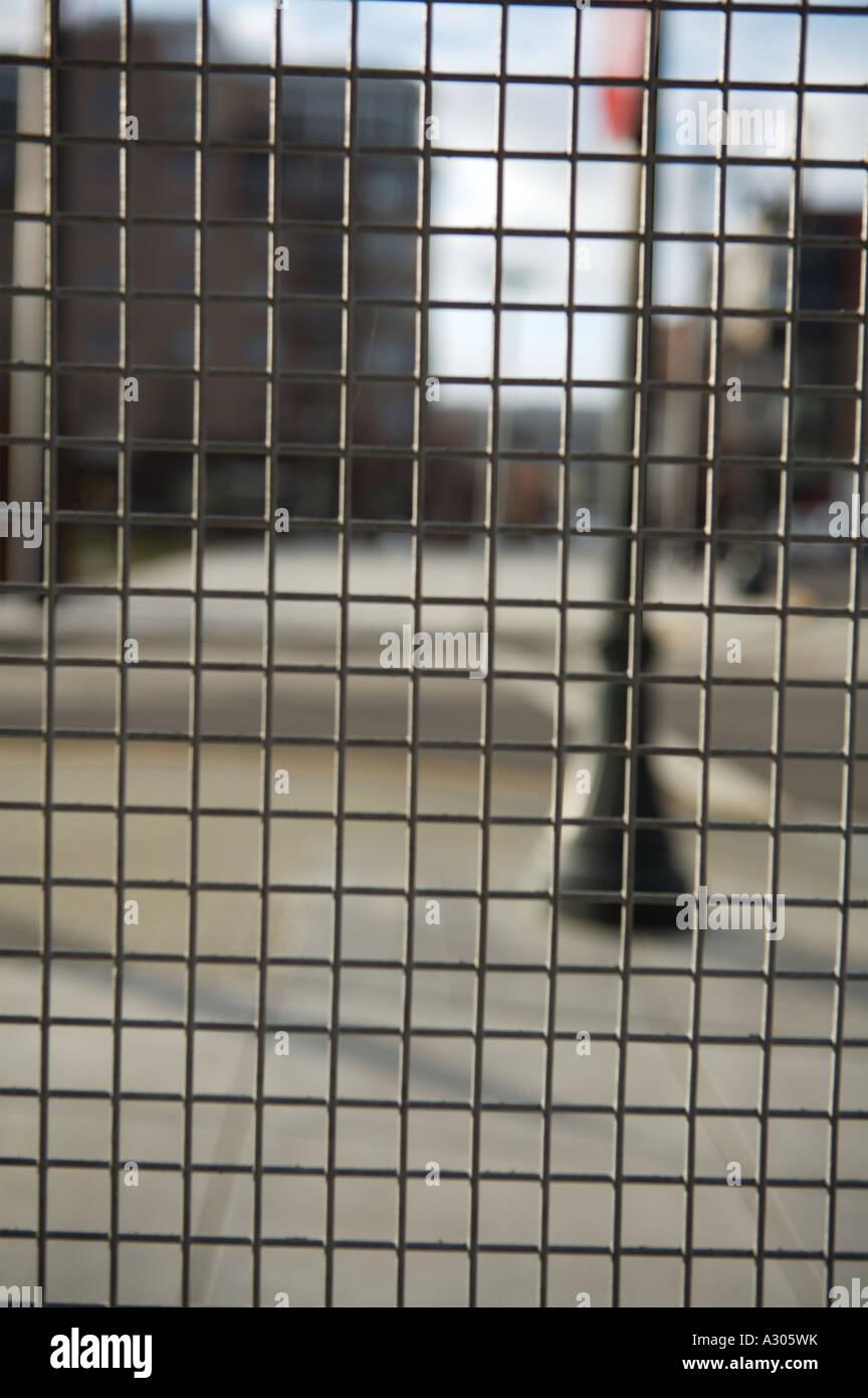 fence metal frame wire work Stock Photo - Alamy