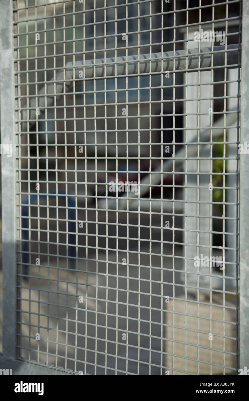fence metal frame wire work Stock Photo - Alamy