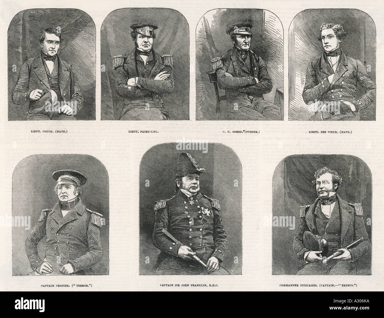 Franklin His Crew Stock Photo - Alamy