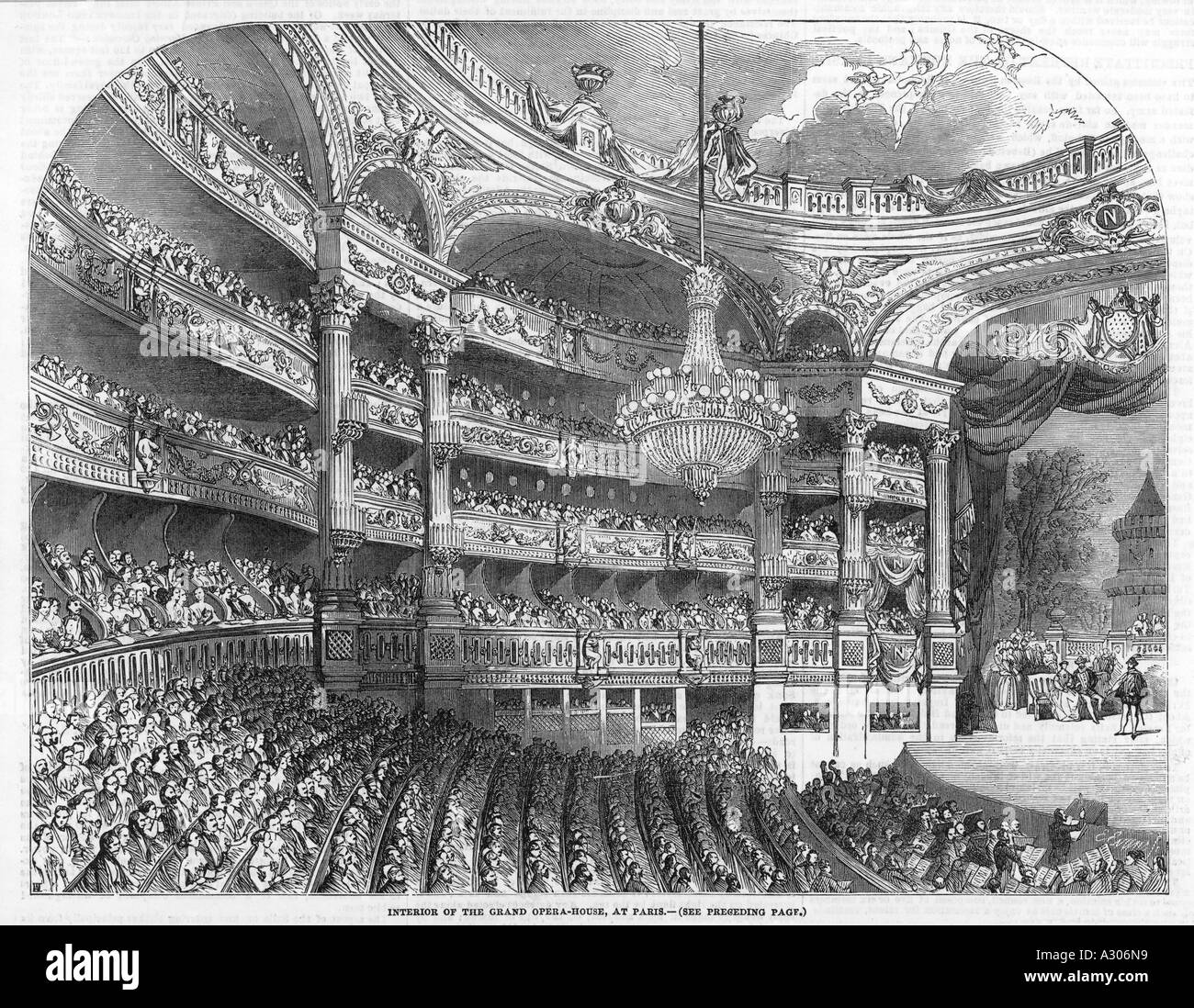 Lopera paris france opera Black and White Stock Photos & Images - Alamy