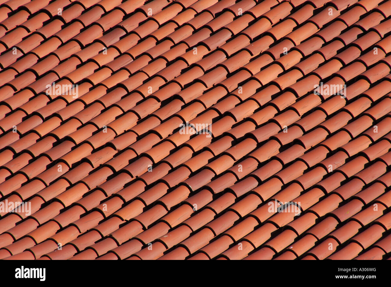 Red Adobe Tile Roof Stock Photo - Alamy