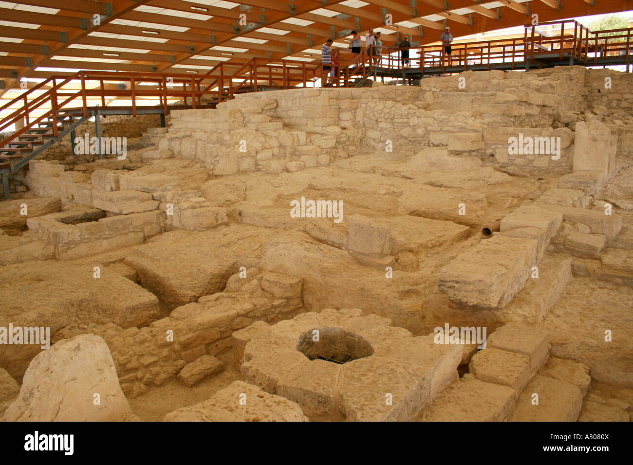 THE HOUSE OF EUSTOLIOS. KOURION. CURIUM. CYPRUS. MEDITERRANEAN ISLAND ...