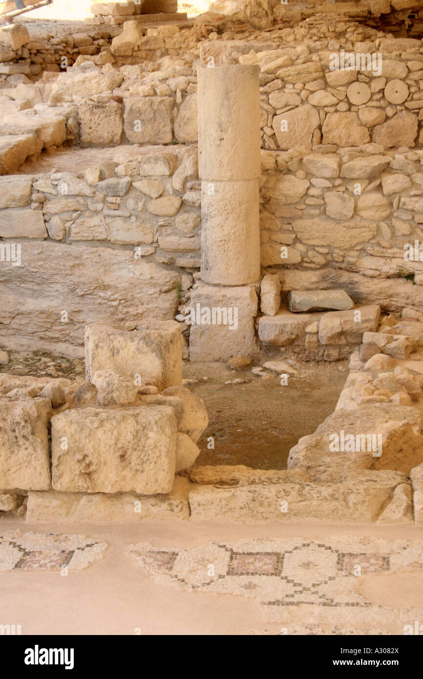 THE HOUSE OF EUSTOLIOS. KOURION. CURIUM. CYPRUS. MEDITERRANEAN ISLAND ...