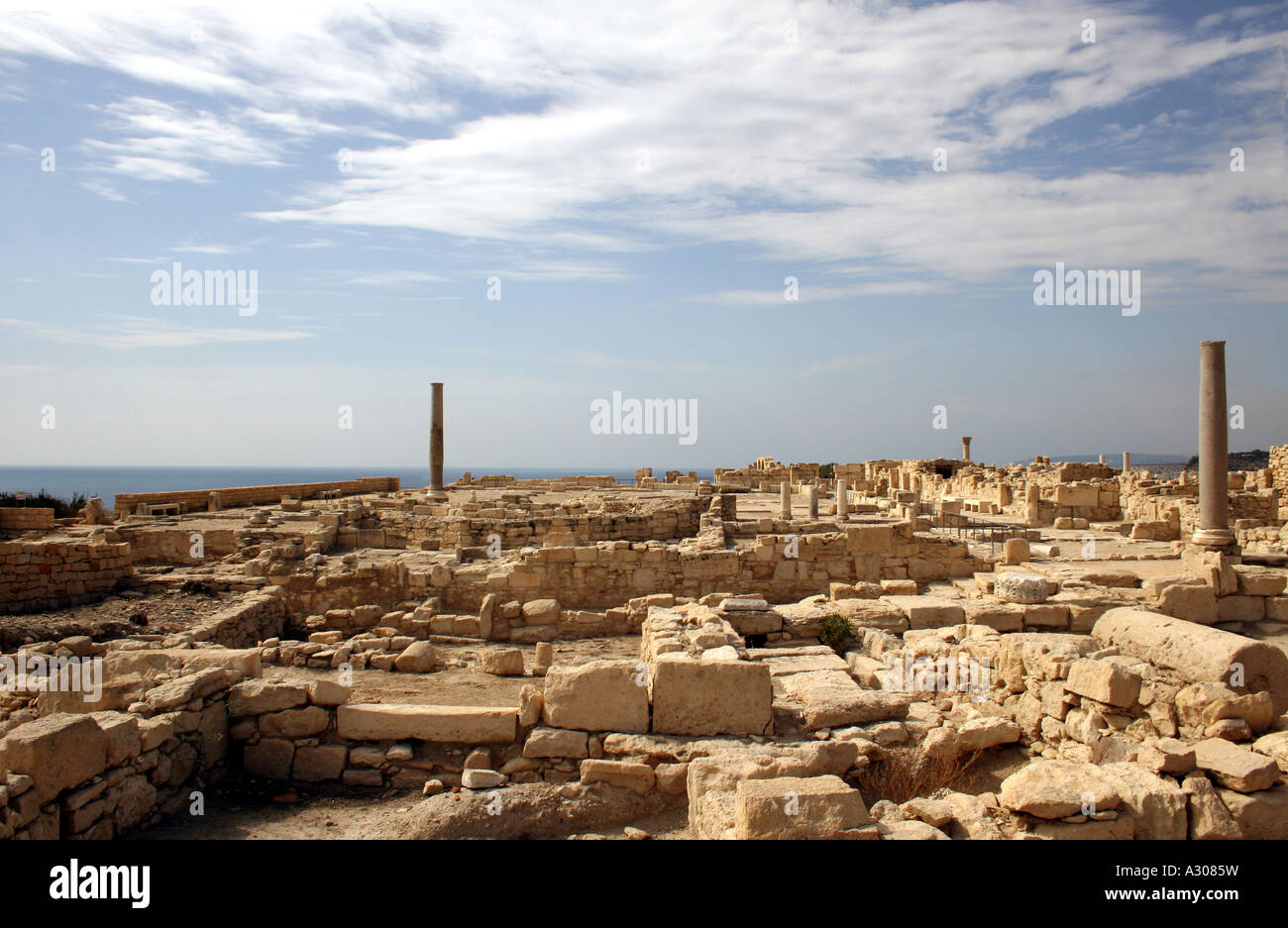 EARLY CHRISTIAN BASILICA. KOURION. CURIUM. CYPRUS. MEDITERRANEAN ISLAND ...