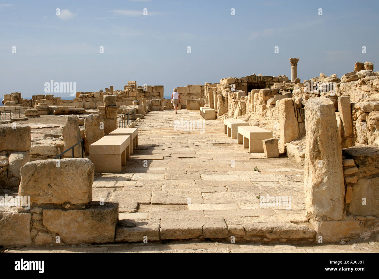 EARLY CHRISTIAN BASILICA. KOURION. CURIUM. CYPRUS. MEDITERRANEAN ISLAND ...