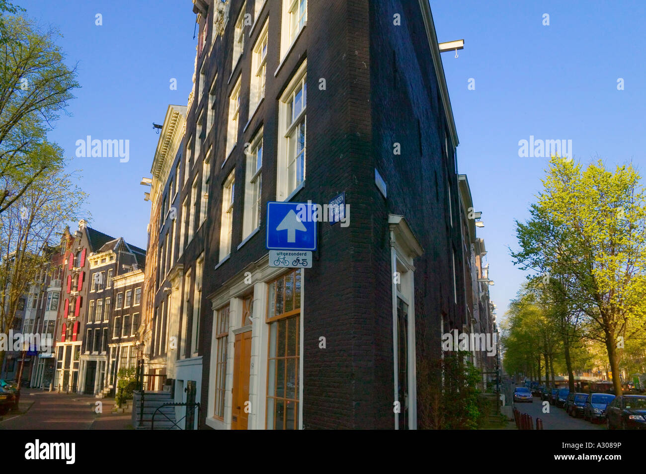 Street view buildings Amsterdam Netherlands Stock Photo - Alamy