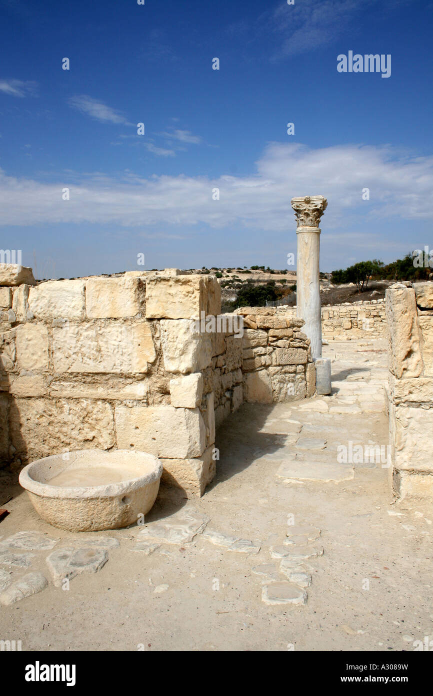 EARLY CHRISTIAN BASILICA. KOURION. CURIUM. CYPRUS. MEDITERRANEAN ISLAND ...