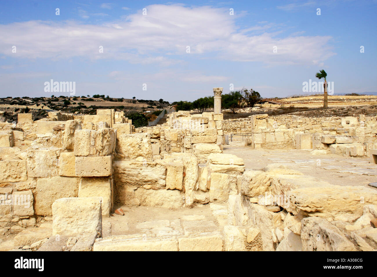 EARLY CHRISTIAN BASILICA. KOURION. CURIUM. CYPRUS. MEDITERRANEAN ISLAND ...