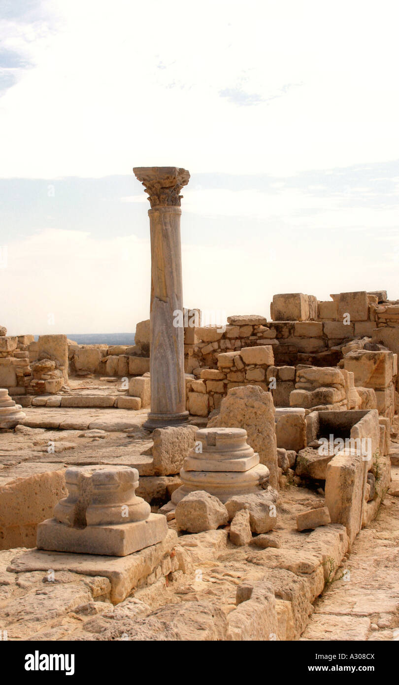 EARLY CHRISTIAN BASILICA. KOURION. CURIUM. CYPRUS. MEDITERRANEAN ISLAND ...