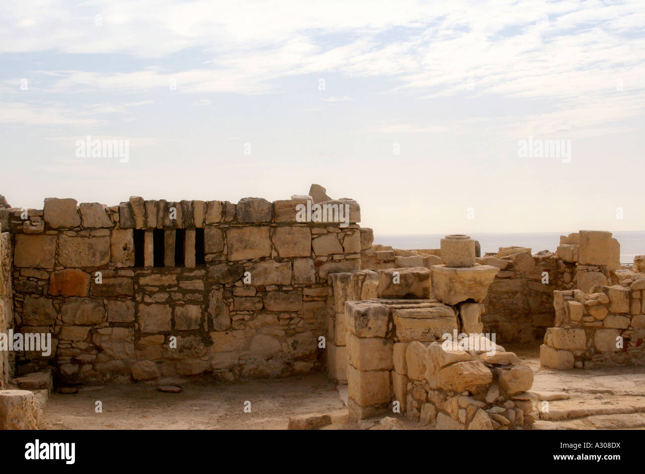 EARLY CHRISTIAN BASILICA. KOURION. CURIUM. CYPRUS. MEDITERRANEAN ISLAND ...