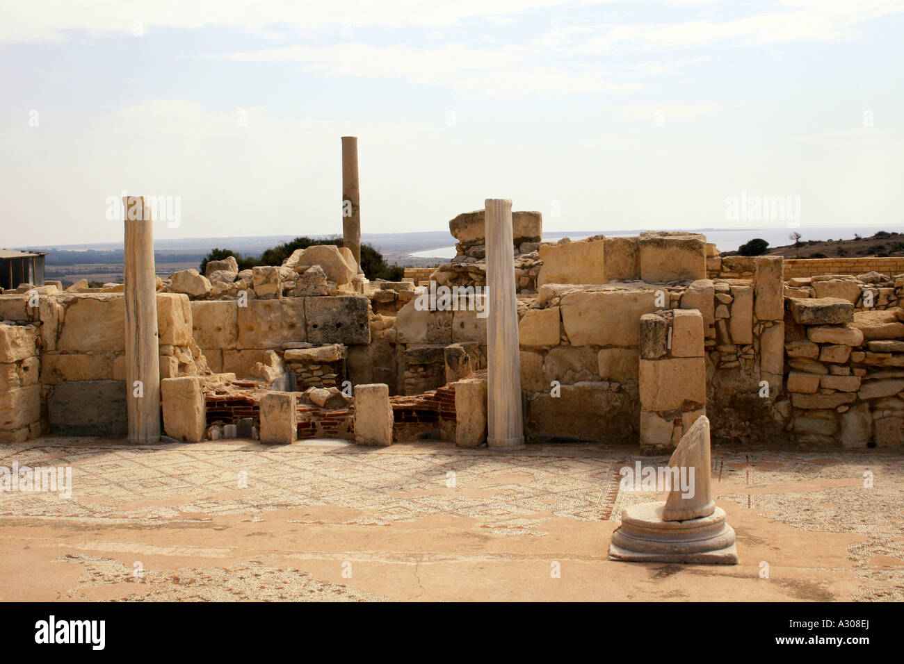 EARLY CHRISTIAN BASILICA. KOURION. CURIUM. CYPRUS. MEDITERRANEAN ISLAND ...