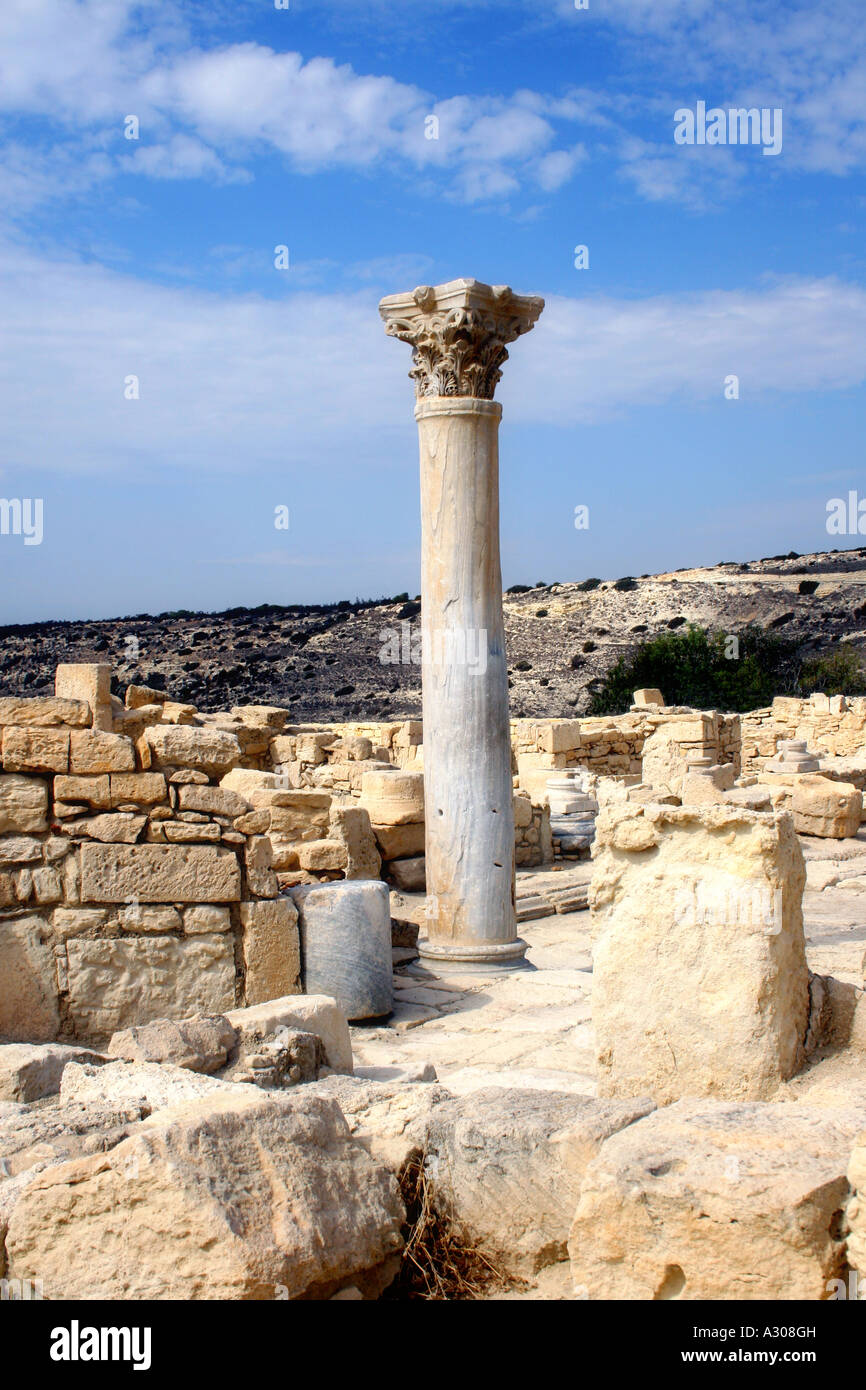 EARLY CHRISTIAN BASILICA. KOURION. CURIUM. CYPRUS. MEDITERRANEAN ISLAND ...
