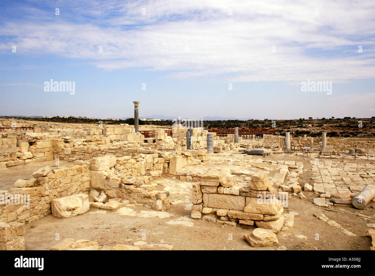 EARLY CHRISTIAN BASILICA. KOURION. CURIUM. CYPRUS. MEDITERRANEAN ISLAND ...