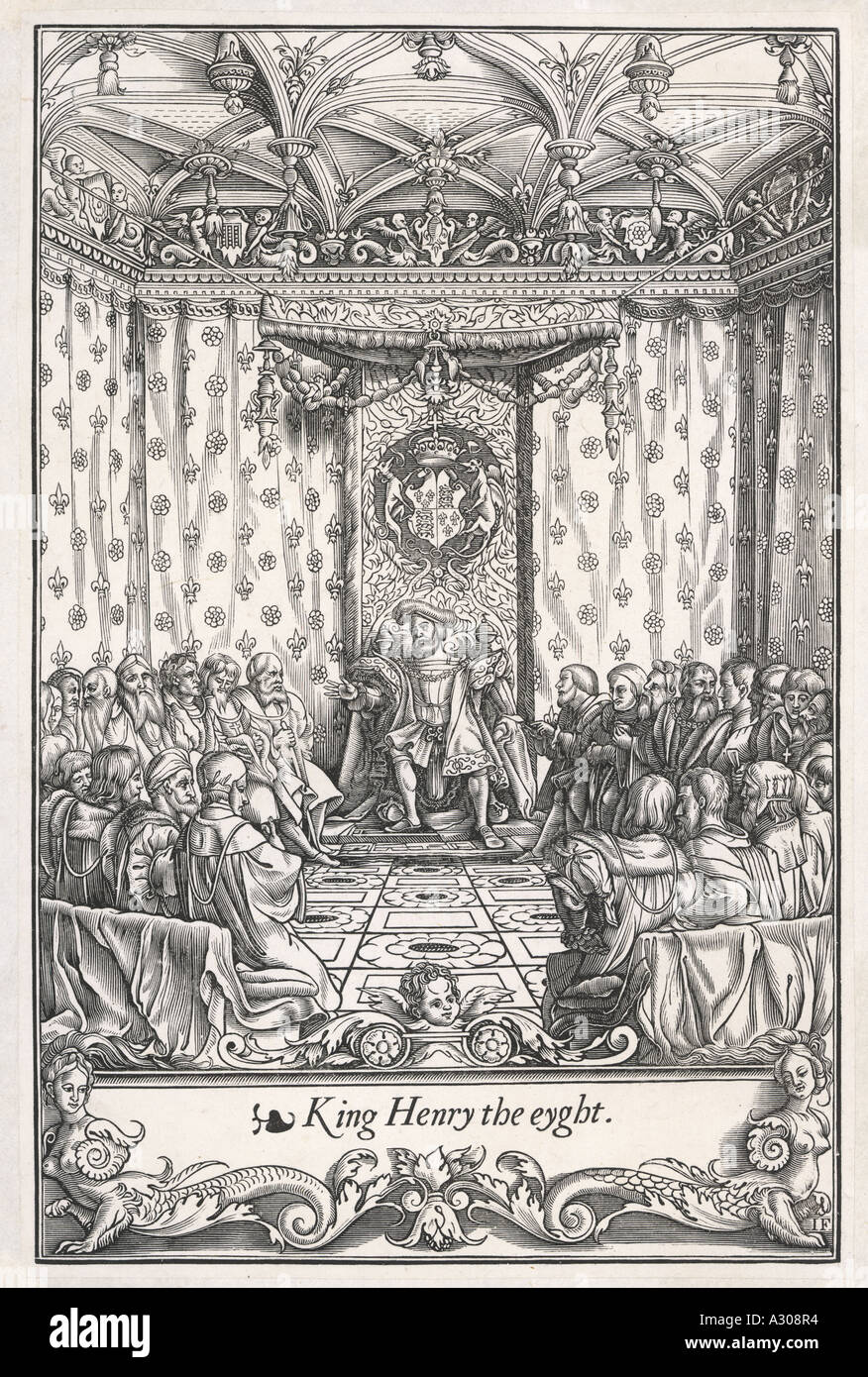 Henry Viii And Court Stock Photo - Alamy