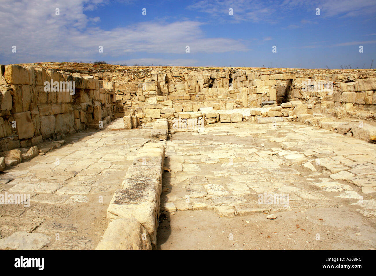 THE ROMAN NYMPHAEUM. KOURION. CURIUM. CYPRUS. MEDITERRANEAN ISLAND ...