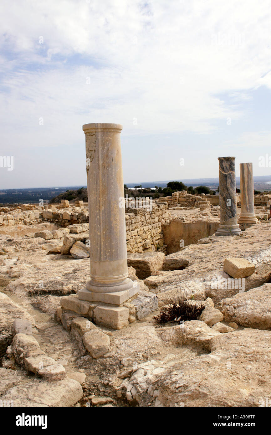 ROMAN AGORA. KOURION. CURIUM. CYPRUS. MEDITERRANEAN ISLAND. EUROPE ...