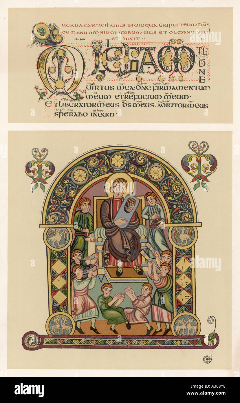 Saxon manuscript hi-res stock photography and images - Alamy