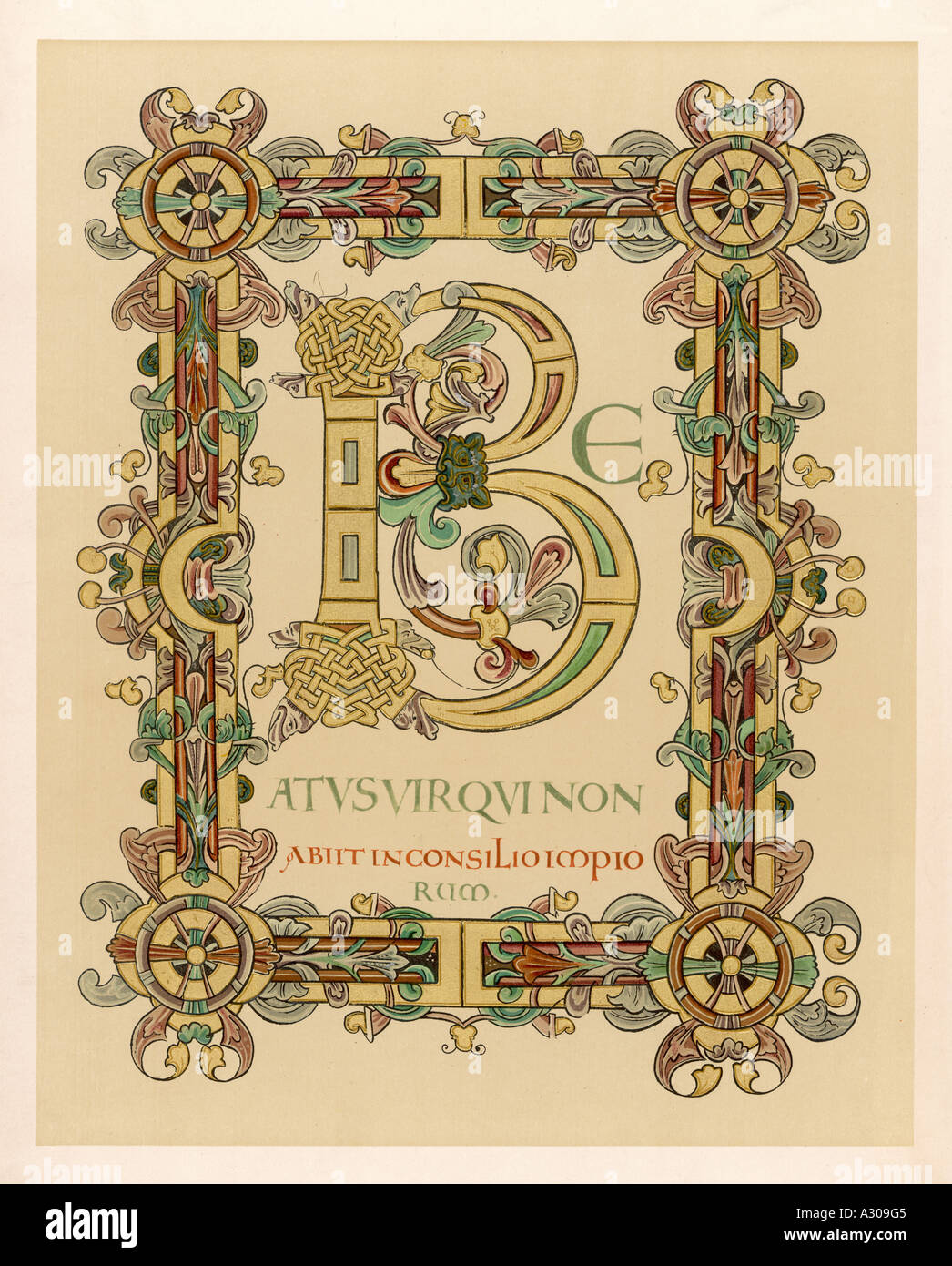 Illuminated initial hi-res stock photography and images - Alamy