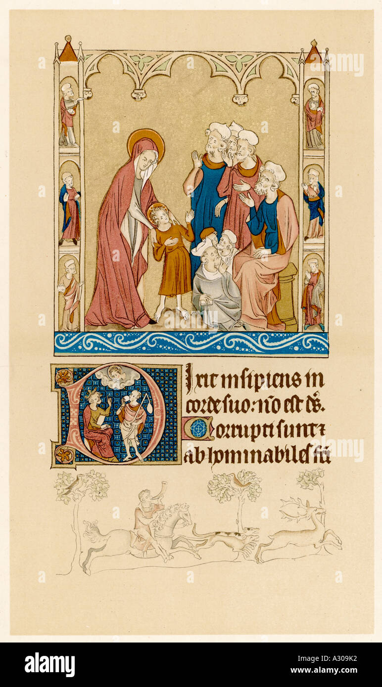 Jesus And The Priests Stock Photo - Alamy
