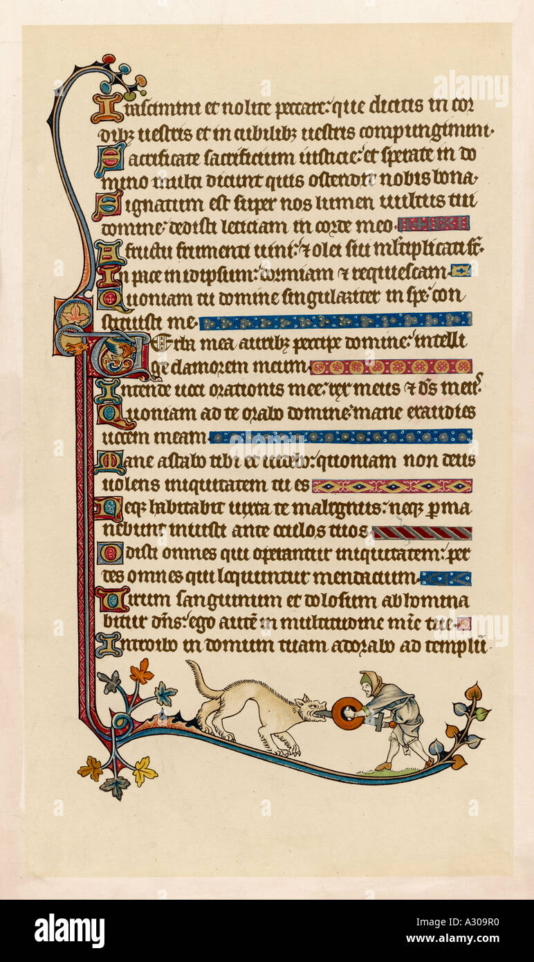 Psalter page hi-res stock photography and images - Alamy