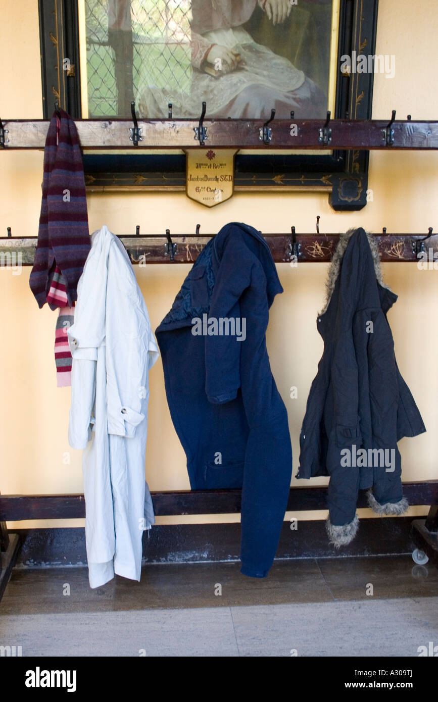 Coats Hanging Wall High Resolution Stock Photography and Images - Alamy