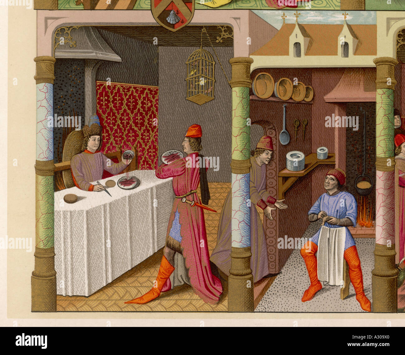 Romans Eating At Home Stock Photo - Alamy