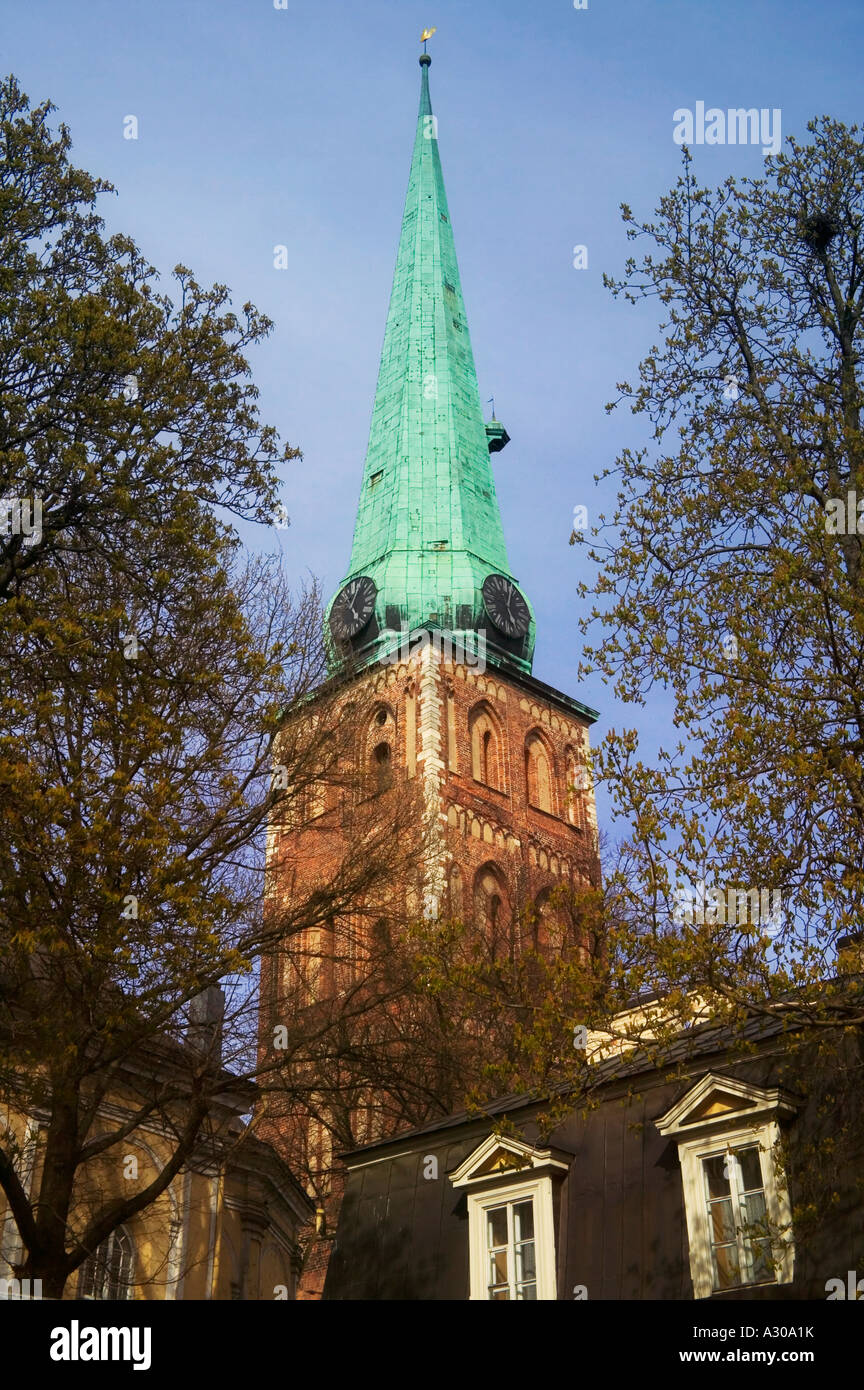 St Jacob's Roman Catholic Church in old town Riga Latvia Stock Photo ...