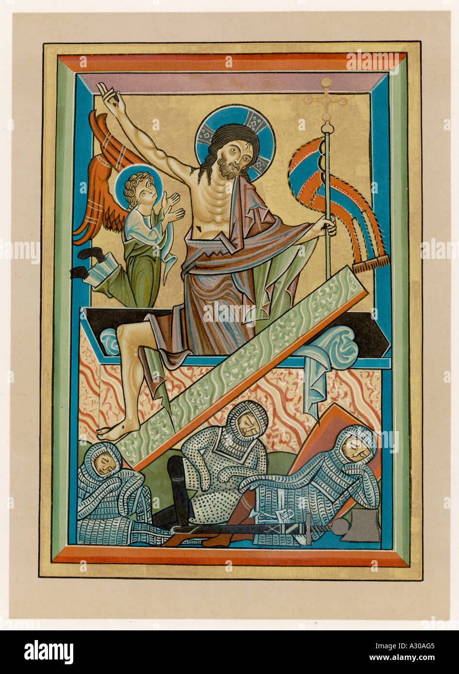 Jesus Leaves The Tomb Stock Photo - Alamy