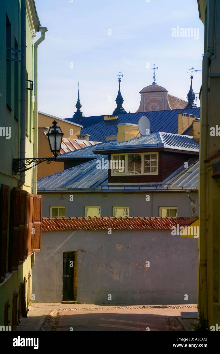 Traditional houses in the old town Vilnius Lithuania Stock Photo - Alamy