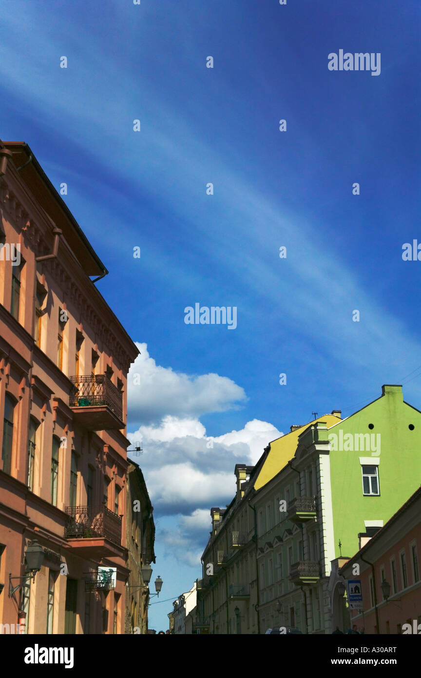 Traditional house in old town Vilnius Lithuania Stock Photo - Alamy