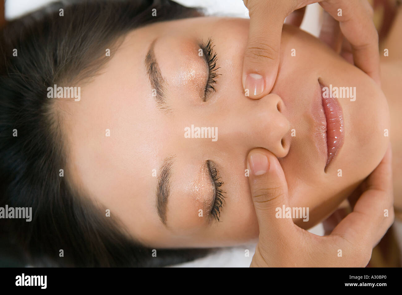 Beautiful asian woman having facial hi-res stock photography and images ...