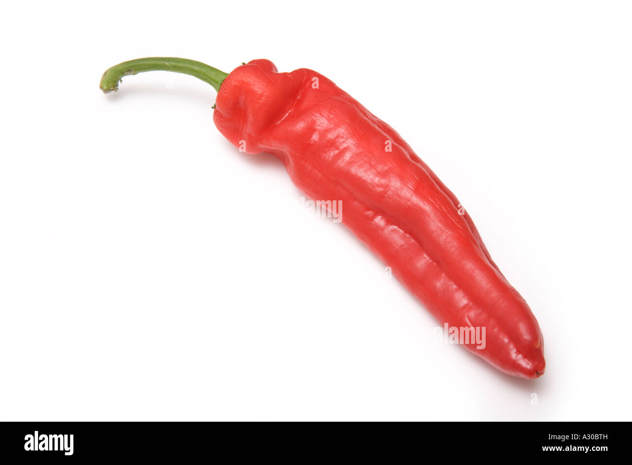 Pepper isolated on a white studio background Stock Photo - Alamy