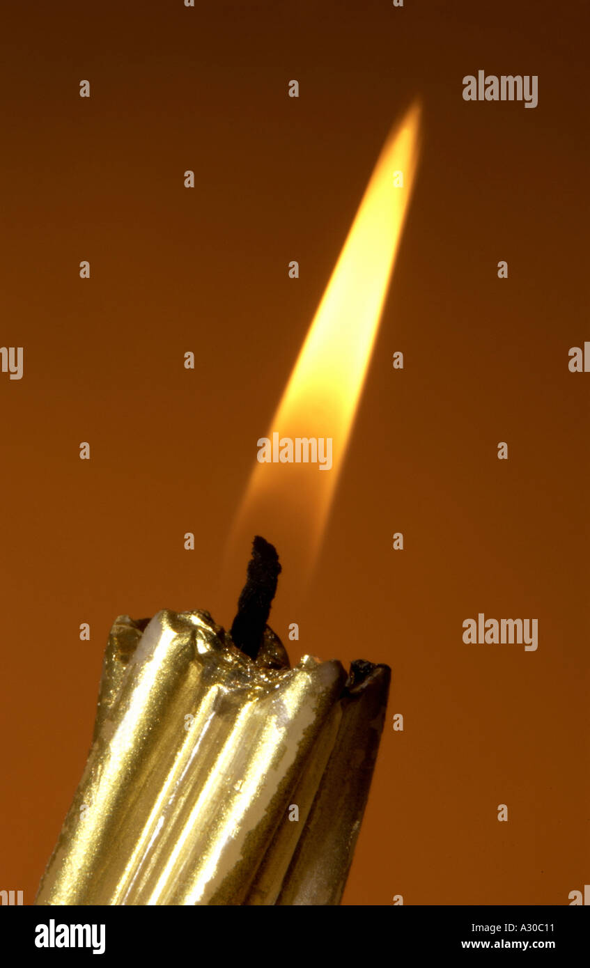 flame burning on a candle Stock Photo - Alamy