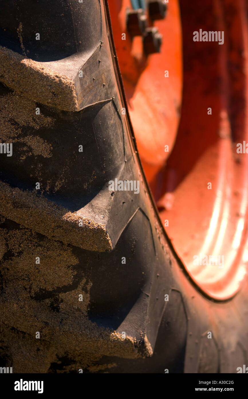 Close up of a tractor tyre Stock Photo - Alamy