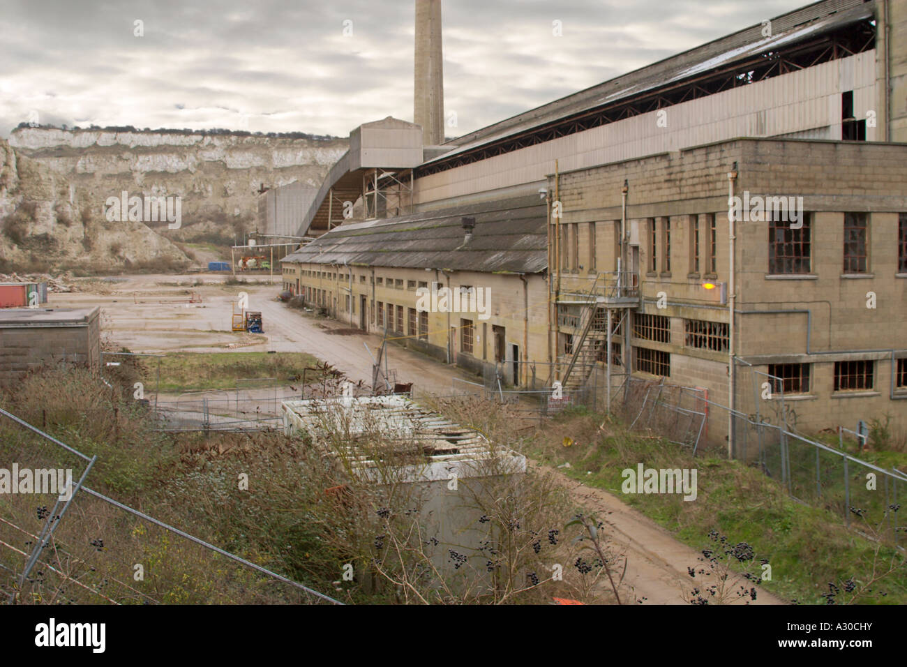 The now derelict Shoreham Cement Works, West Sussex, England Stock ...
