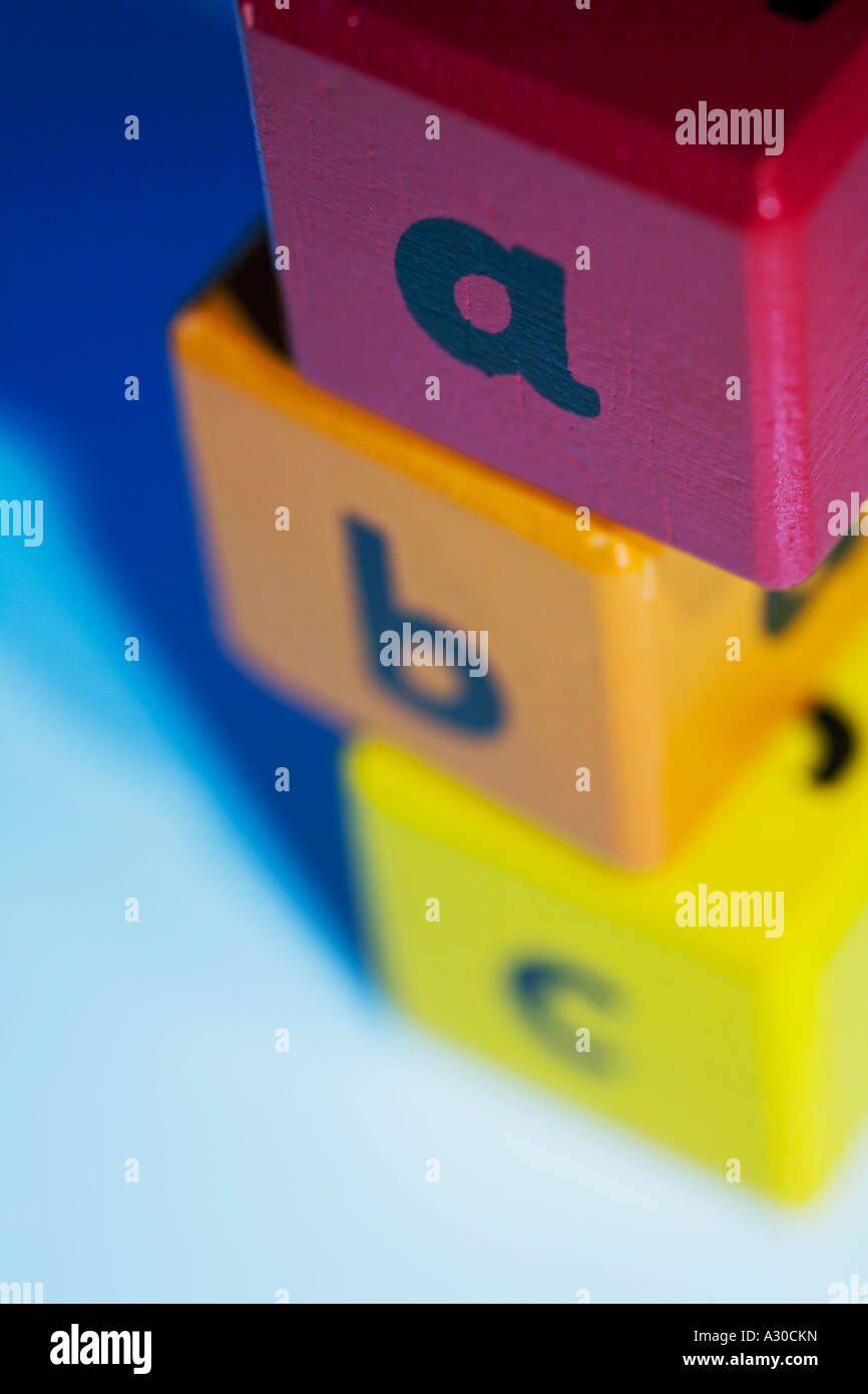 Alphabet bricks hi-res stock photography and images - Alamy