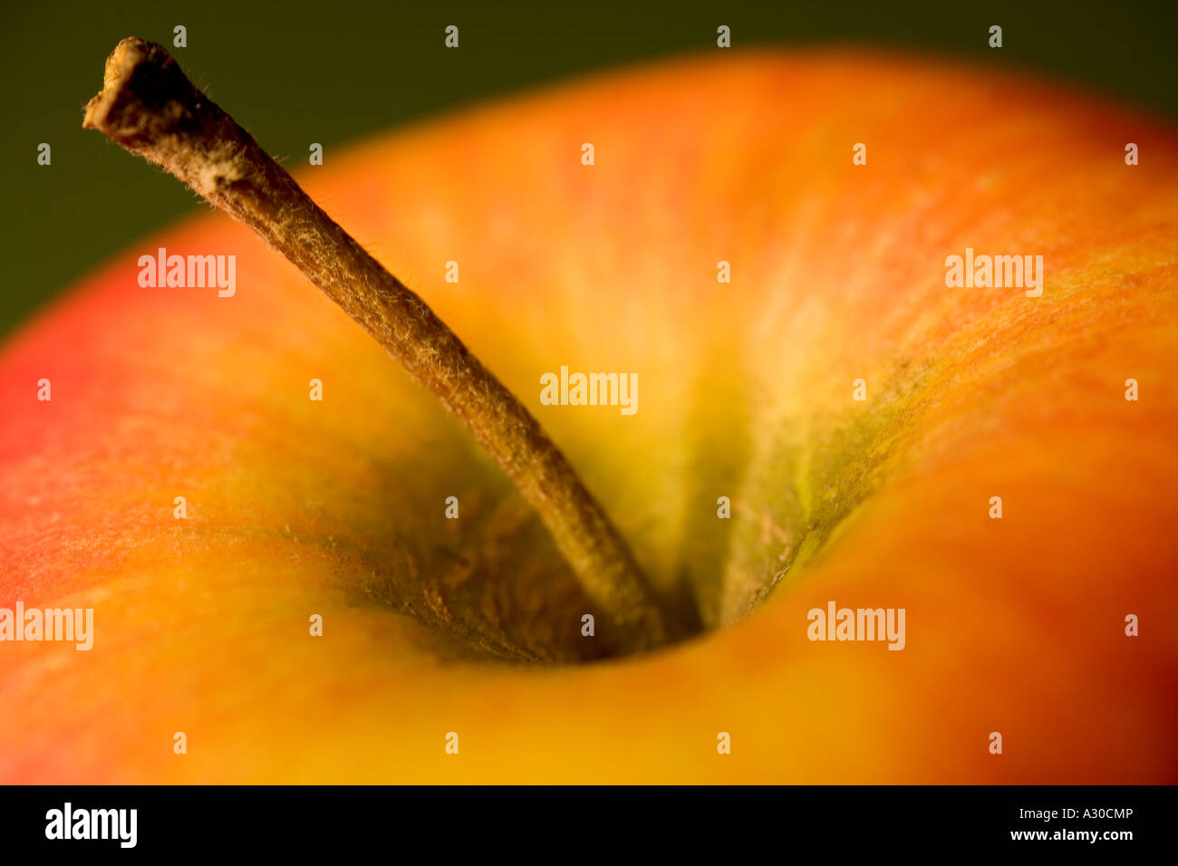 Apple with stalk hi-res stock photography and images - Alamy