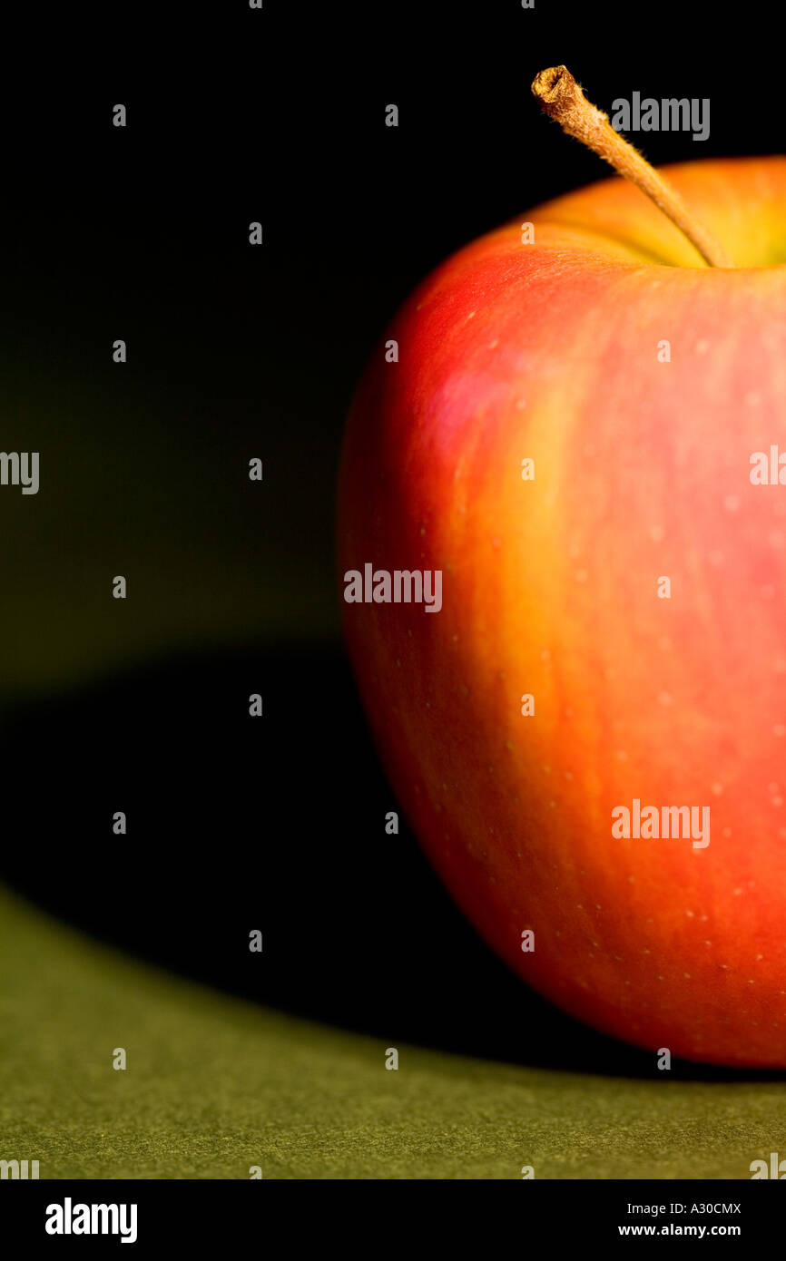 Apple with stalk hi-res stock photography and images - Alamy