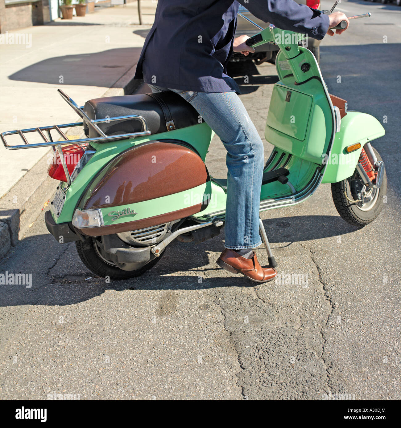 Lambretta man hi-res stock photography and images - Alamy